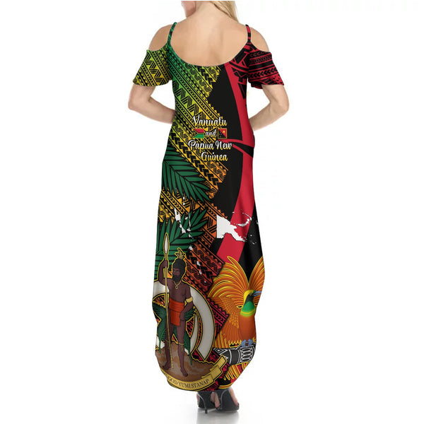 Vanuatu and Papua New Guinea Summer Maxi Dress Vanuatuan With PNG ...