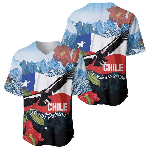 Chile Fiestas Patrias Baseball Jersey Andean Condor Andes Mountains ...