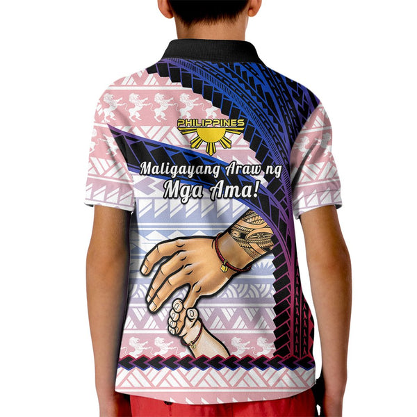Polynesian Pride Father Day Philippines Kid Polo Shirt Filipino Pattern ...