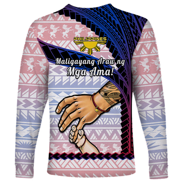 Polynesian Pride Father Day Philippines Long Sleeve Shirt Filipino ...