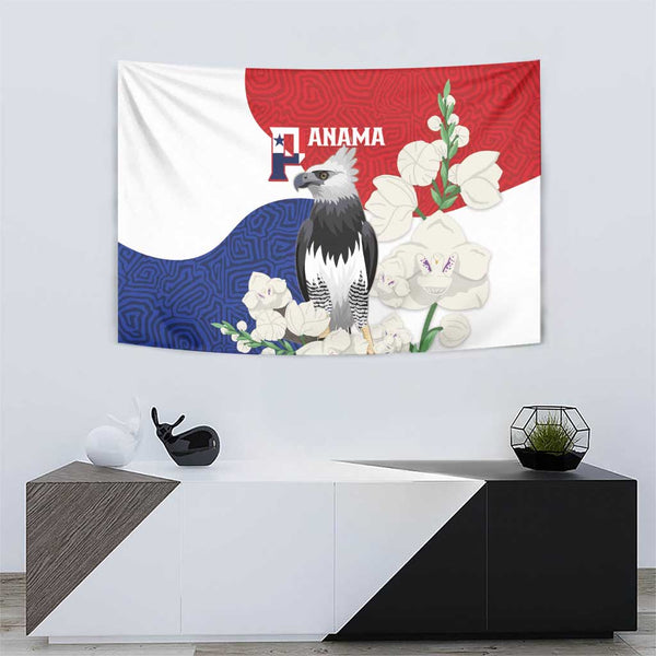 Panama Independence Day Tapestry Harpy Eagle With Mola Pattern - Flag ...