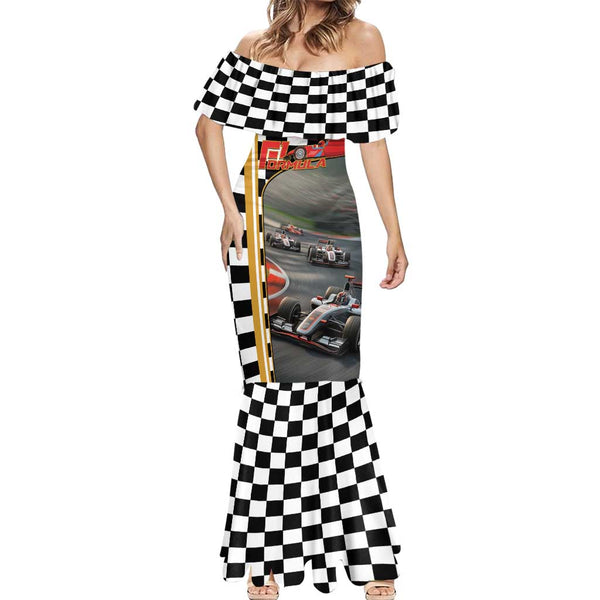 Racing Car 2025 Mermaid Dress Born To Speed - Wonder Print Shop