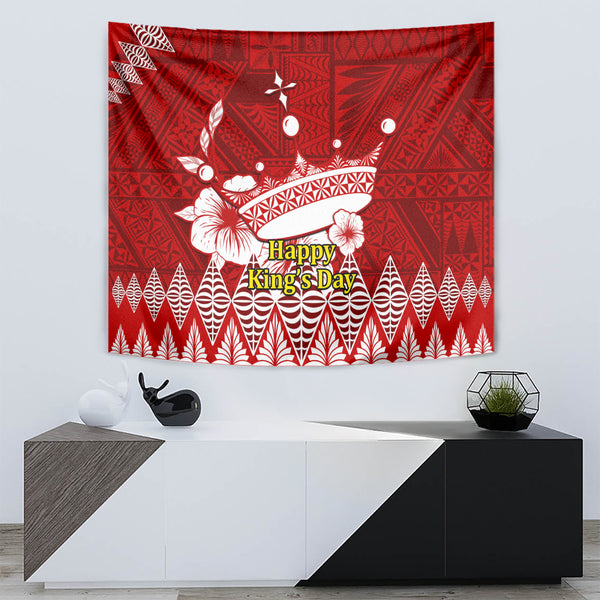 Personalised Tonga King Tupou I Day Tapestry Tongan Ngatu Pattern With ...