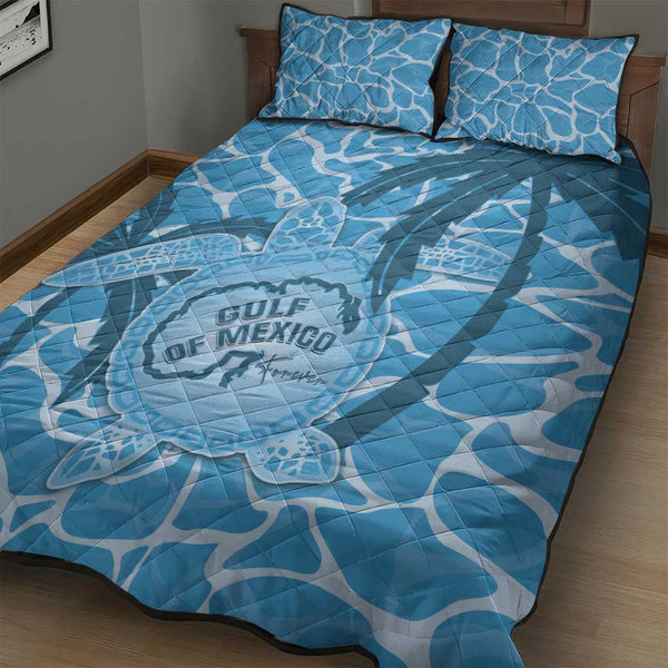Gulf of Mexico Forever Quilt Bed Set Mexican Turtle Blue Version ...