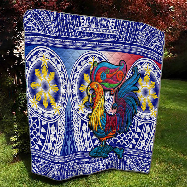 Personalised Philippines Quilt Filipino Sarimanok With Polynesian ...