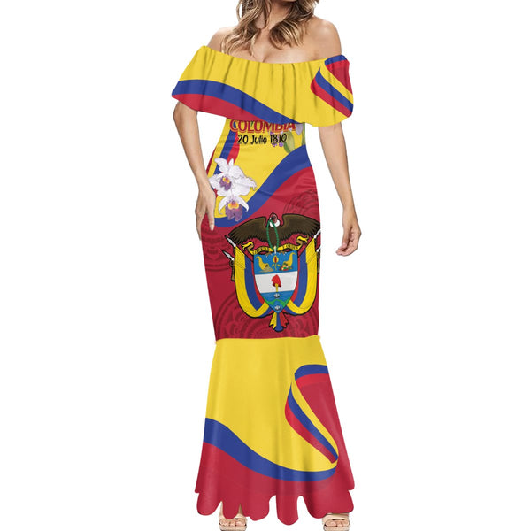 Colombia Independence Day Mermaid Dress Feliz Dia de la Independencia ...