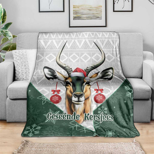 South Africa Springboks Christmas Blanket Bokke Santa - Geseende Kersf ...