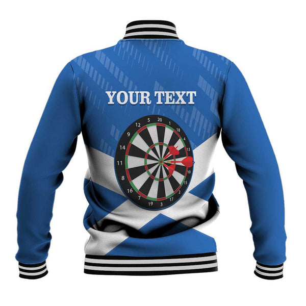 Personalised Scotland Darts Baseball Jacket Scottish Thistle - Flag ...