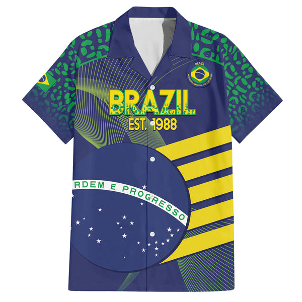 Custom Brazil Football Family Matching Summer Maxi Dress and Hawaiian ...