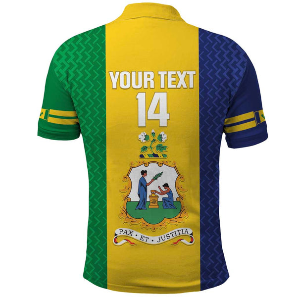 Custom Saint Vincent and the Grenadines Football Polo Shirt Go ...