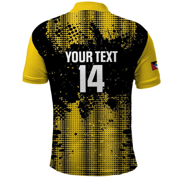 Custom Antigua and Barbuda Football Polo Shirt Go Benna Boys - Wonder ...
