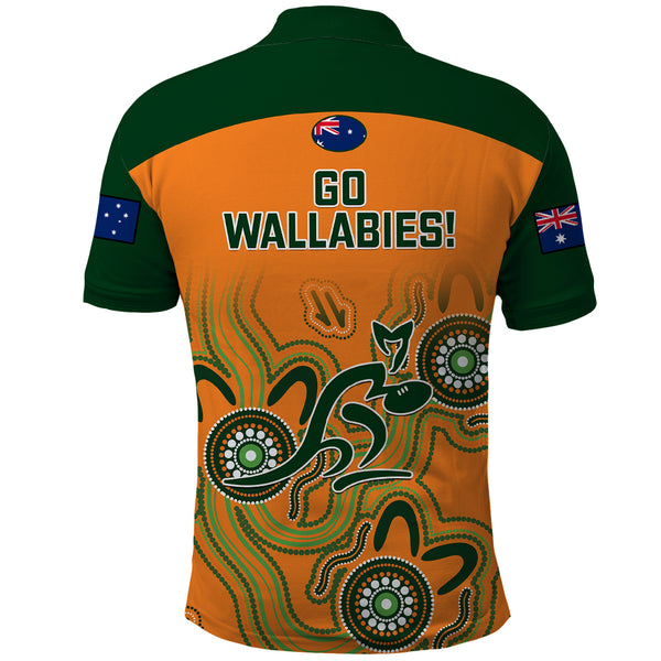 Australia Rugby Polo Shirt 2023 Go Wallabies Aboriginal World Cup ...