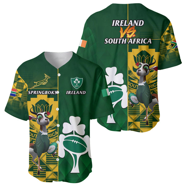 South Africa And Ireland Rugby Baseball Jersey 2023 World Cup ...