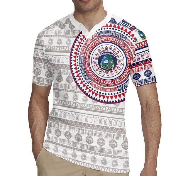 Liberia Rugby Jersey African Tribal Pattern - Wonder Print Shop