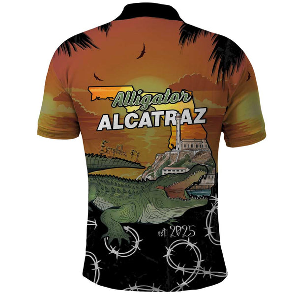 Alligator Alcatraz Polo Shirt Prison Florida Everglades - Wonder Print Shop