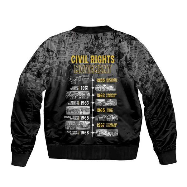 Black History Month Bomber Jacket Civil Rights Movement - Wonder Print Shop