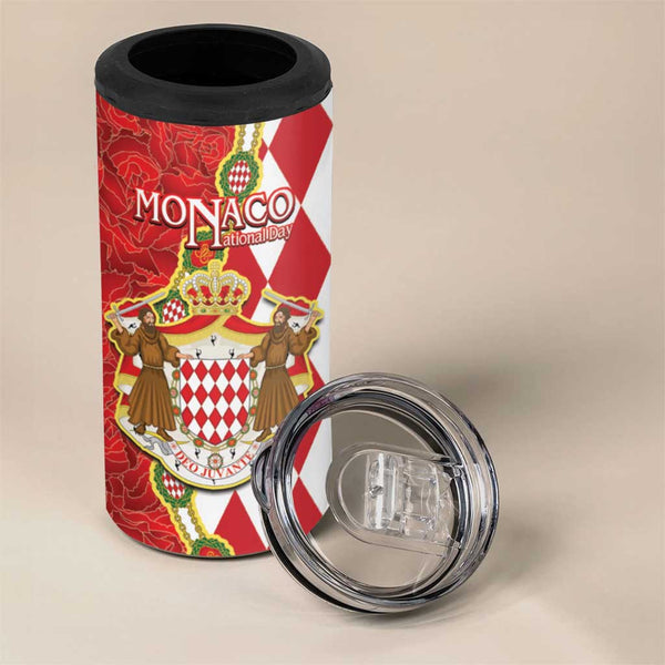 Monaco National Day 4 in 1 Can Cooler Tumbler Coat Of Arms Mix Red ...