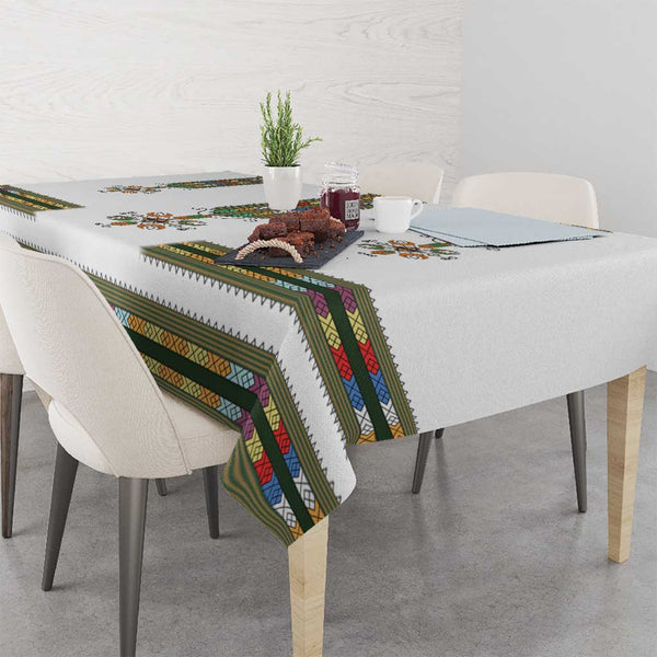 Ethiopian Traditional Habesha Costume Tablecloth Cross With Tilet ...