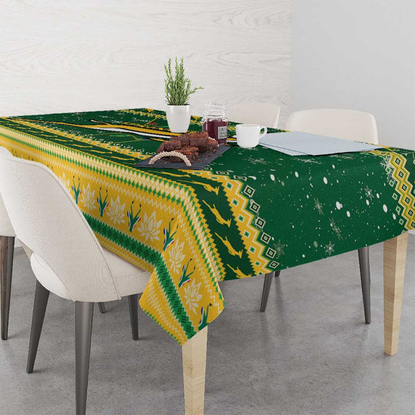 South Africa Christmas Rugby Tablecloth Springboks Geseende Kersfees L ...