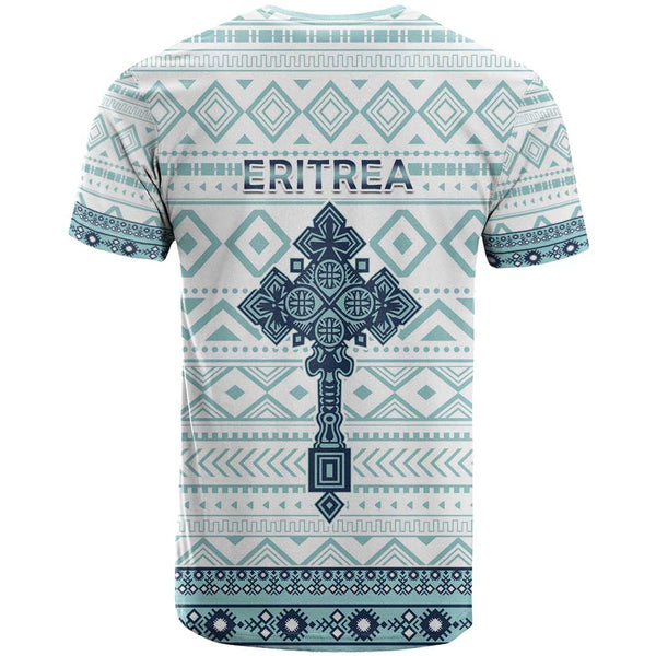 Eritrea T Shirt Eritrean Cross Mix Tilet Pattern - Wonder Print Shop