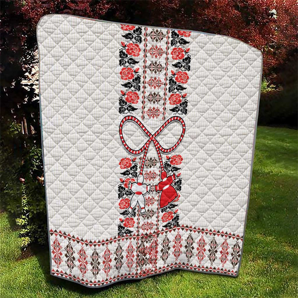 Romanian Traditional Pattern with Martenitsa Quilt Happy Martisor Day 1 ...