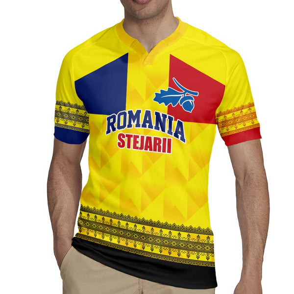 Custom Romania Rugby Go Champions Rugby Jersey Romanian Traditional ...