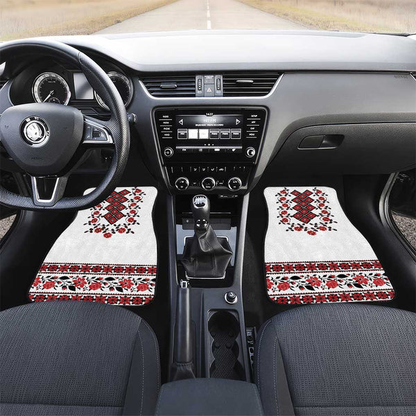 Ukraine Car Mats Ukrainian Traditional Folk Patterns - Wonder Print Shop