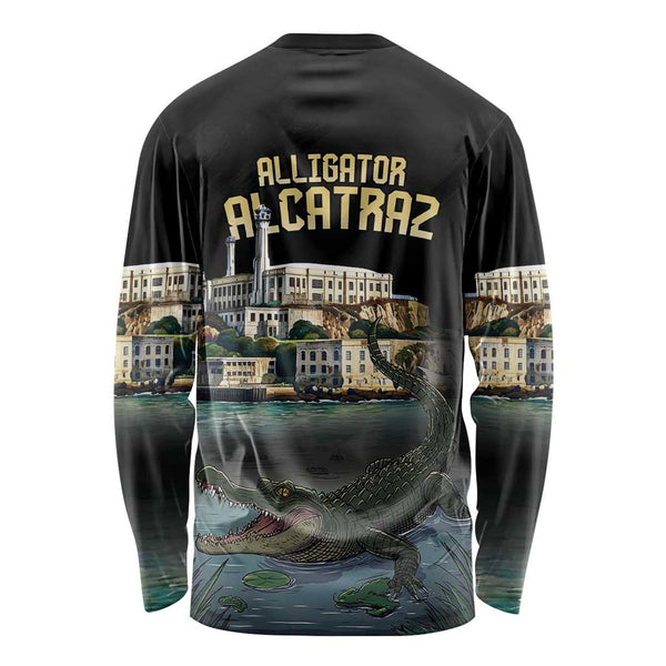 Everglades Alligator Alcatraz Florida Long Sleeve Shirt - Wonder Print Shop