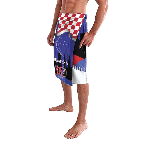 Croatia Independence Day Lavalava Hrvatska Checkerboard 35th ...