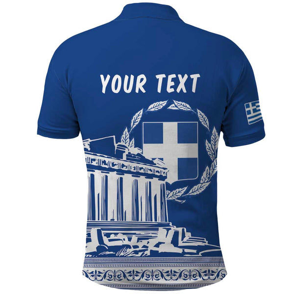 Personalized Greece Athena Goddess Polo Shirt Parthenon Greek Key ...