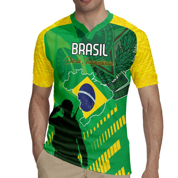 Custom Brazil Happy Independence Day Rugby Jersey Cristo Redentor Flag ...