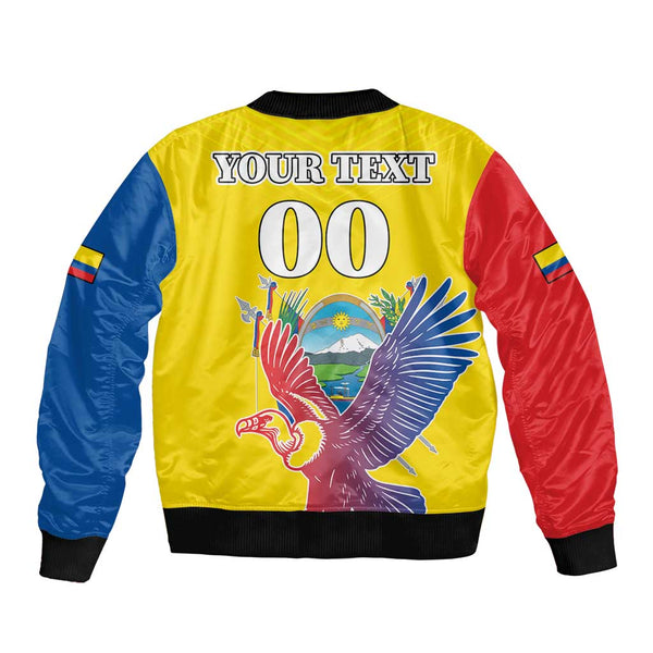 Custom Ecuador Independence Day Bomber Jacket Andean Condor With Coat ...