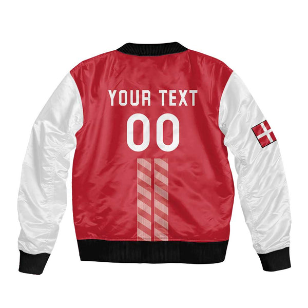 Custom Denmark Football Bomber Jacket Danish Dynamite Red Version ...