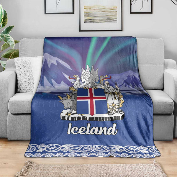 Iceland Blanket Icelandic Landscape Northern Lights - Wonder Print Shop