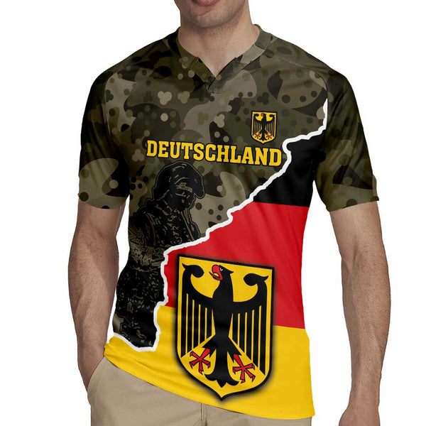 Custom Germany 1990 Rugby Jersey Coat Of Arms With Camo Patterns LT18 ...