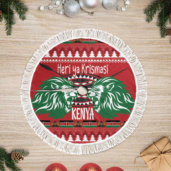 Kenya Christmas Lion Tree Skirt Heri ya Krismasi - Wewe pia - Wonder ...