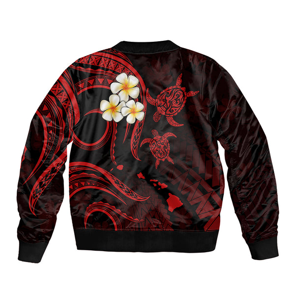 Personalised Maui Hawaii Sleeve Zip Bomber Jacket Polynesian Tattoo and ...