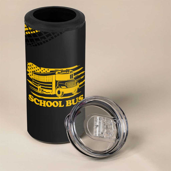 School Bus Driver Appreciation 4 in 1 Can Cooler Tumbler Funny ...