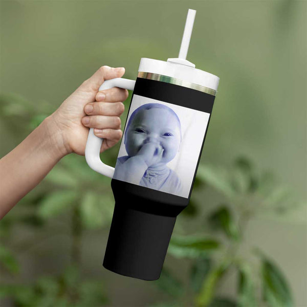 Funny Tuff Baby Giggling Meme Tumbler With Handle Viral AI Niche Baby ...