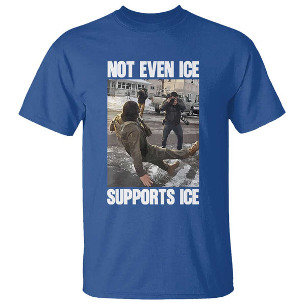 Not Even Ice Supports Ice T Shirt Viral Political Ice Slipping Meme ...
