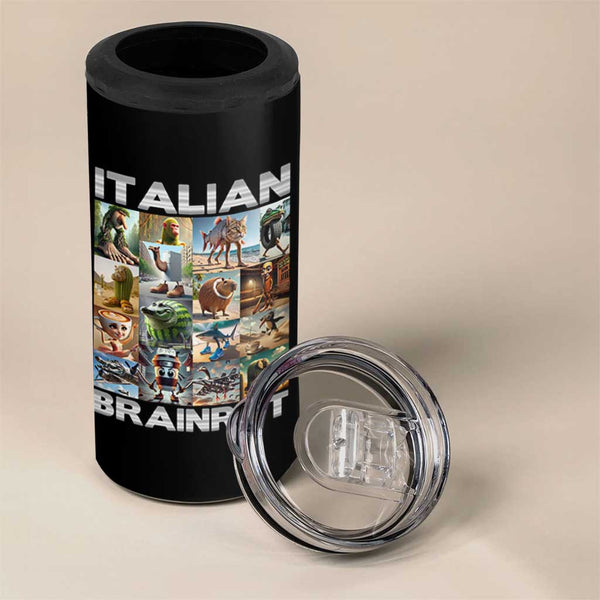 Funny Italian Brainrot Meme Art 4 in 1 Can Cooler Tumbler Surreal Humor ...