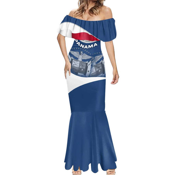 Panama National Flag Mermaid Dress with Canal Symbolism and Puente del ...
