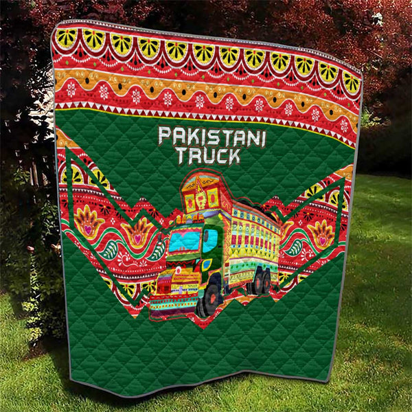 Pakistan Truck Art Quilt National Emblem & Traditional Patterns ...