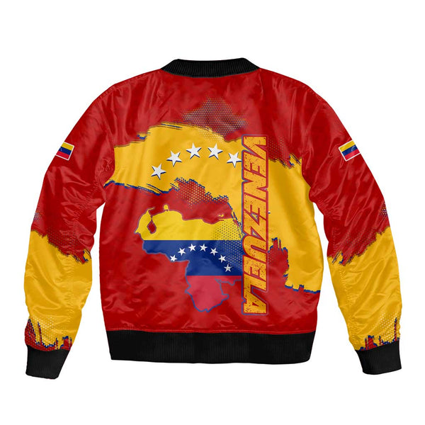 Venezuela Bomber Jacket with National Coat of Arms Flag Map Spirit ...