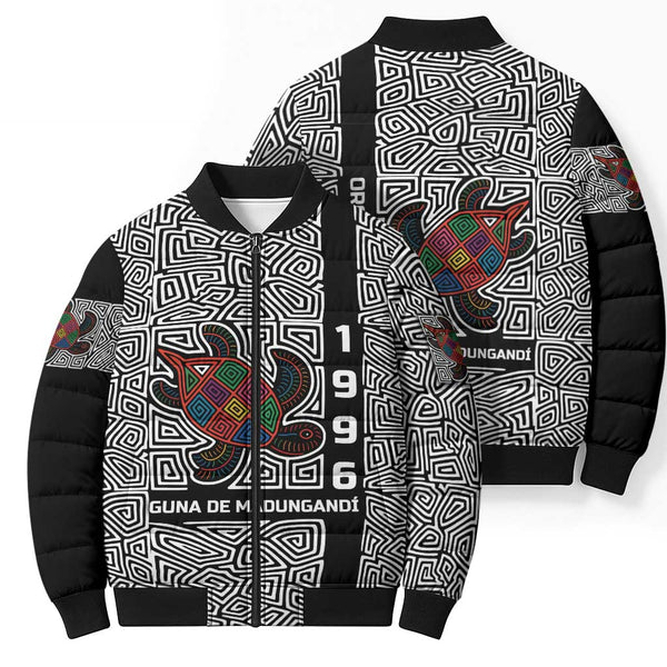 Indigenous Regions of Panama Guna de Madungandí Bomber Puffer Jacket ...