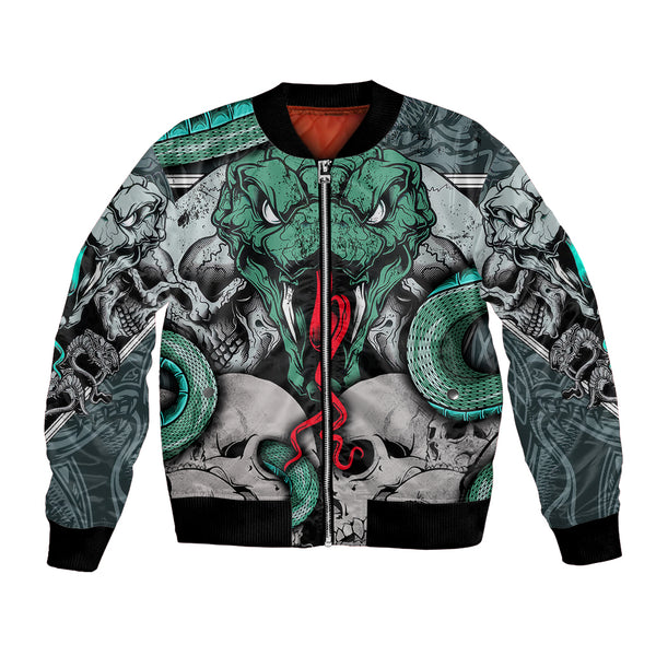 Infernal Trio Bomber Jacket Skull, Viper, and Sinister Snake - Wonder ...