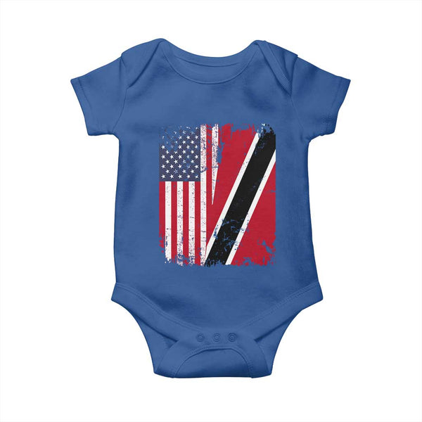 USA Trinidad and Tobago Baby Onesie Retro Vintage American Trini Pride ...