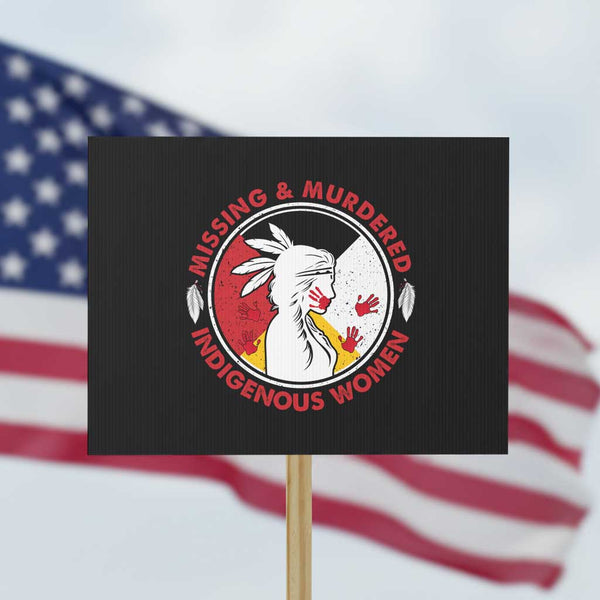MMIW Missing and Murdered Indigenous Women Red Hand Protest Sign ...