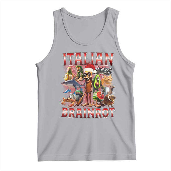 Italian Brainrot Christmas Meme Tank Top Funny Brain Rot Gen Z Meme ...