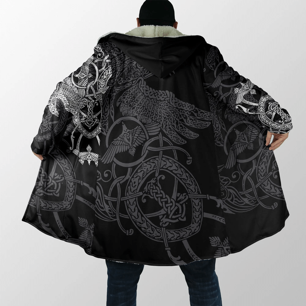 Viking Cloak Viking Norse Mythology 3D all over printed Hooded Coat RL ...
